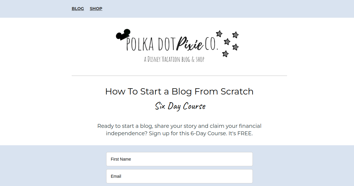 Blogger Resource Sign Up