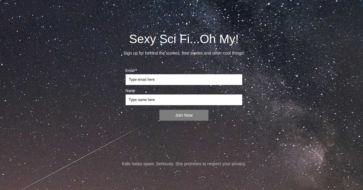 Sign Up Landing Page