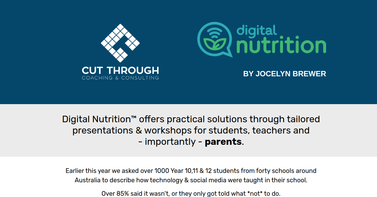 Digital Nutrition – Cut Through Coaching & Consulting