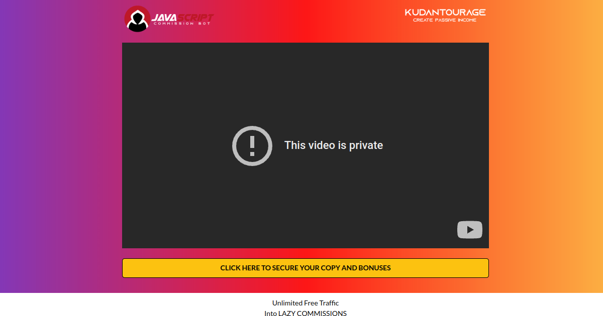 Kudantourage - JavaScript Commission Bot