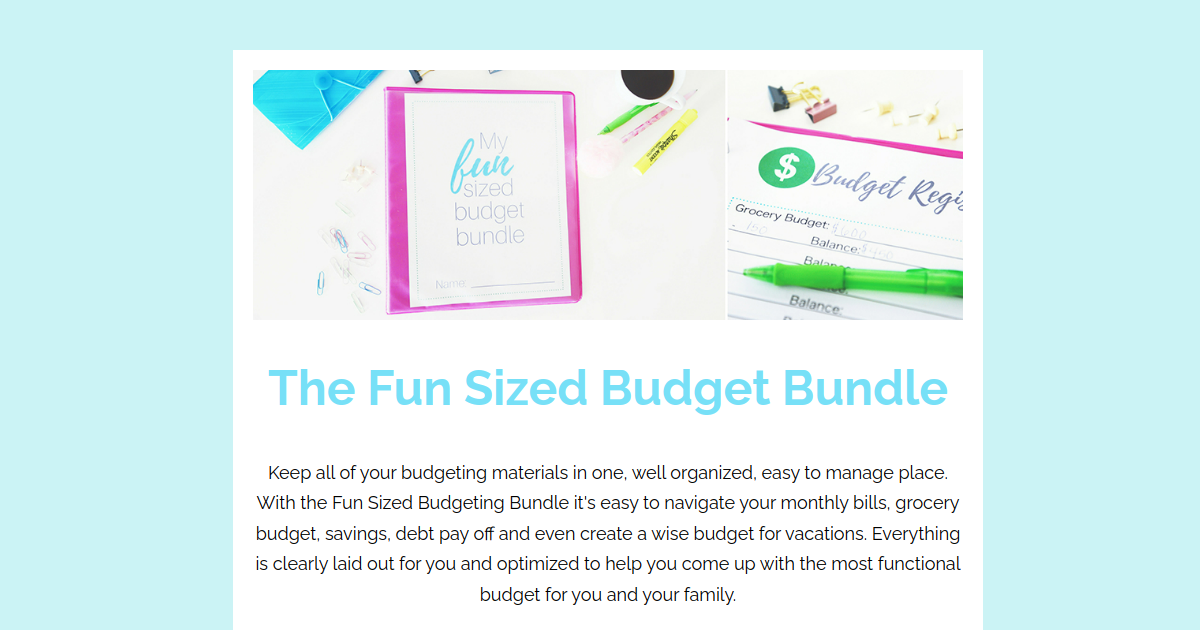 The Fun Sized Budget Bundle
