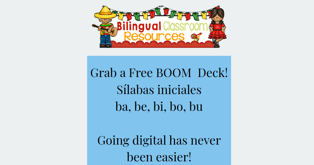 BOOM Cards Sílabas iniciales con la letra b