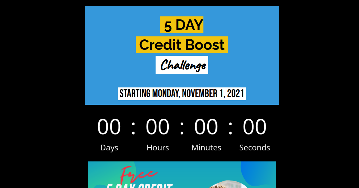 5 Day Credit Boost Challenge