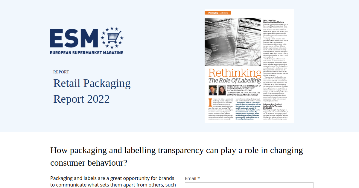Retail Packaging Report 2022