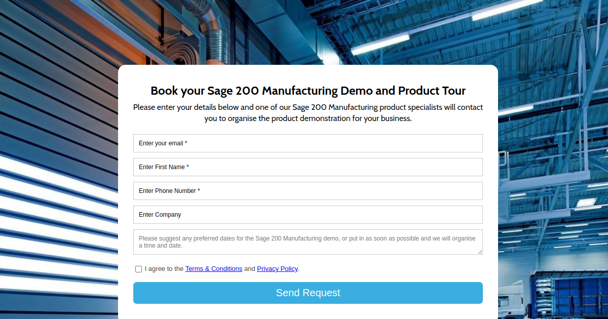 Sage 200 Manufacturing Demo