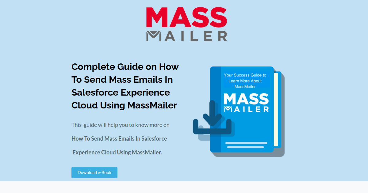 Guide On How To Send Mass Emails In Salesforce Experience Cloud Using