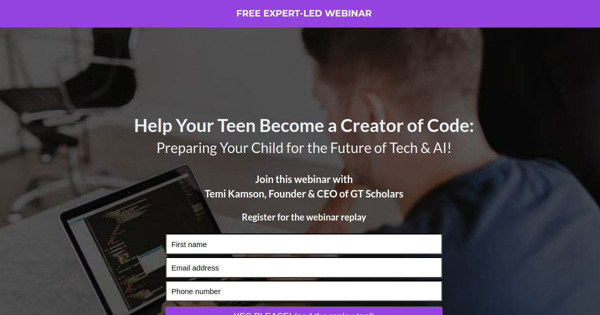 Become a Creator of Code Parent Webinar - GT Scholars