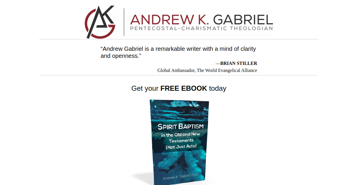 Welcome - Andrew K. Gabriel