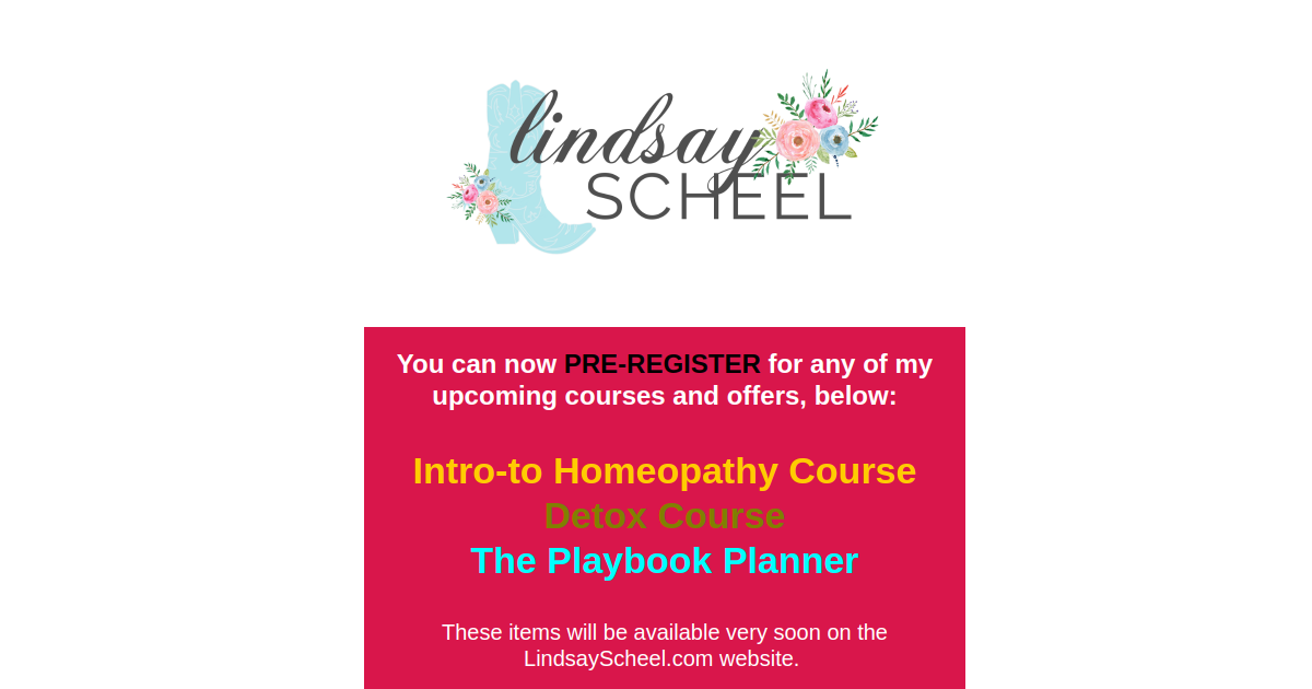 Pre-registration for Parasites in YOU and Intro to Homeopathy with ...