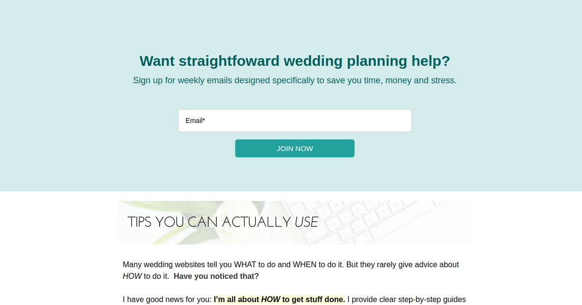 Sign up for email updates! — Planning with Poise