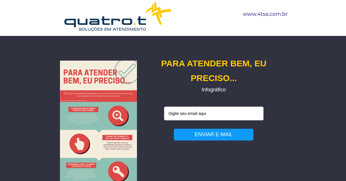 Infografico Para atender bem