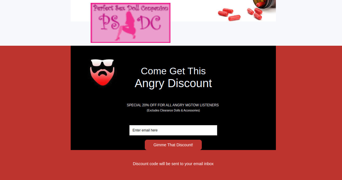 Angry MGTOW 20% OFF Offer